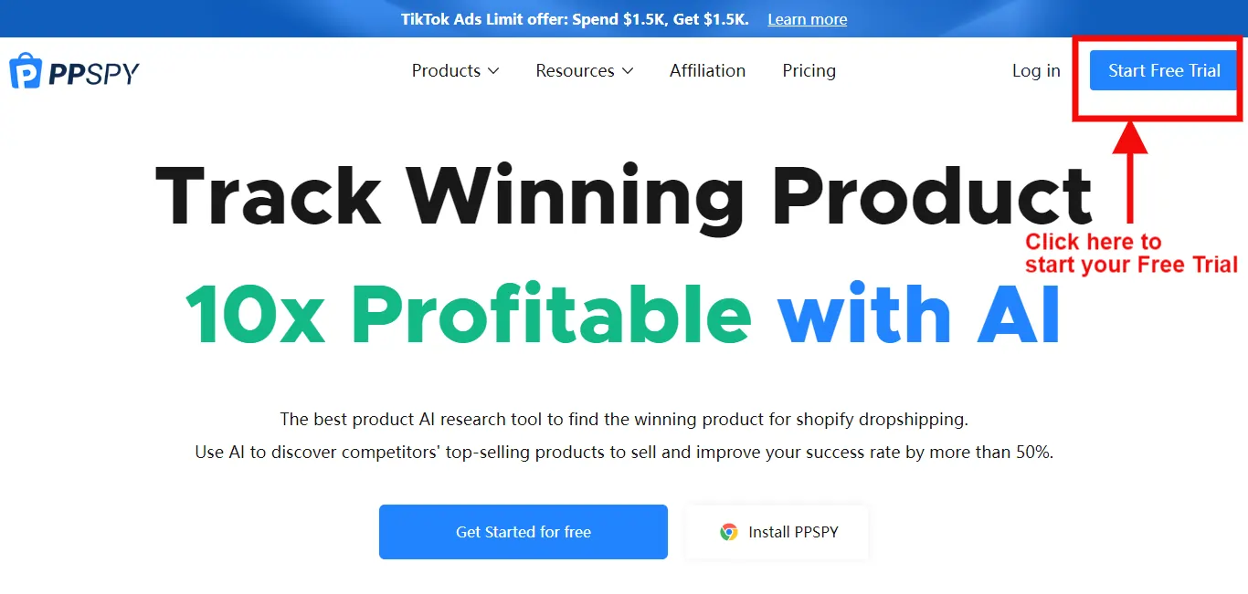 PPSPY Free Trial 2025 → 200 Free Credits + 30% Discount